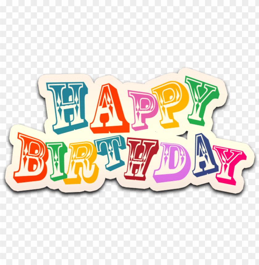 Free download | HD PNG colorful happy birthday transparent image happy ...