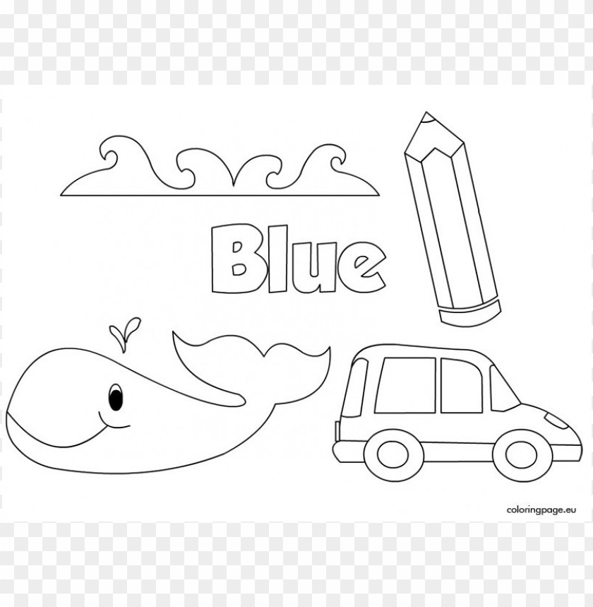 Free download | HD PNG coloring printables for the blue color PNG ...