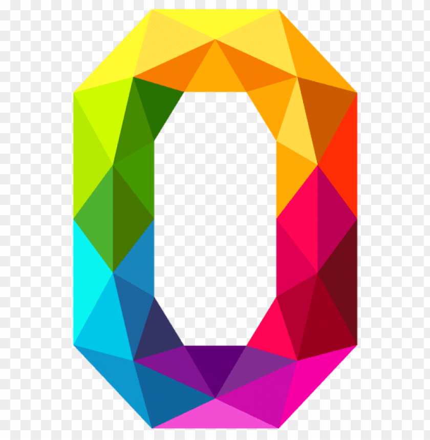 Free download | HD PNG colourful triangles number zero clipart png ...