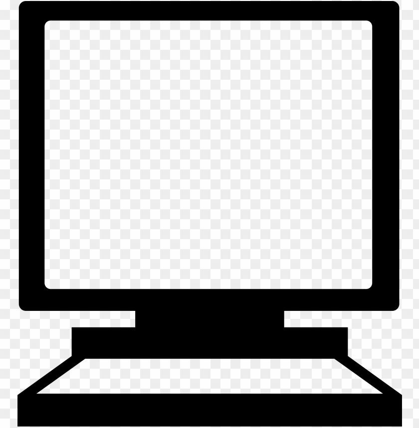 Free download | HD PNG computer screen outline icon | TOPpng