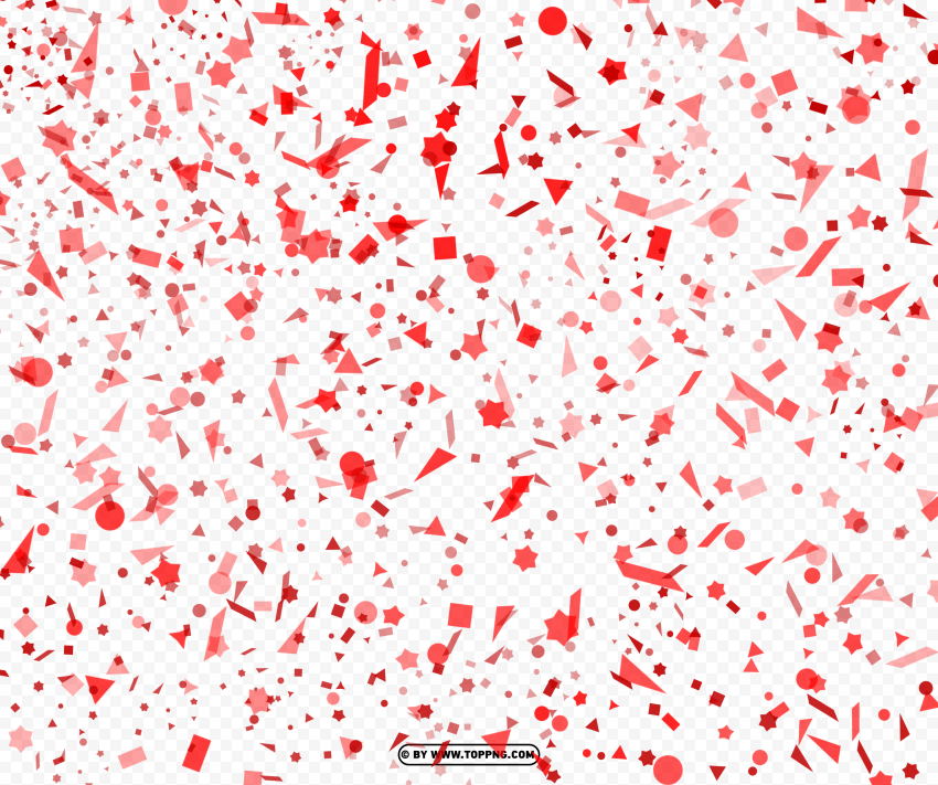 Free download | HD PNG confetti red geometric forms red png - Image ID ...