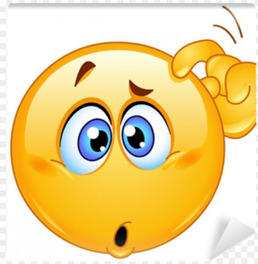 Free download | HD PNG confused emoticon wall mural pixers we live to ...