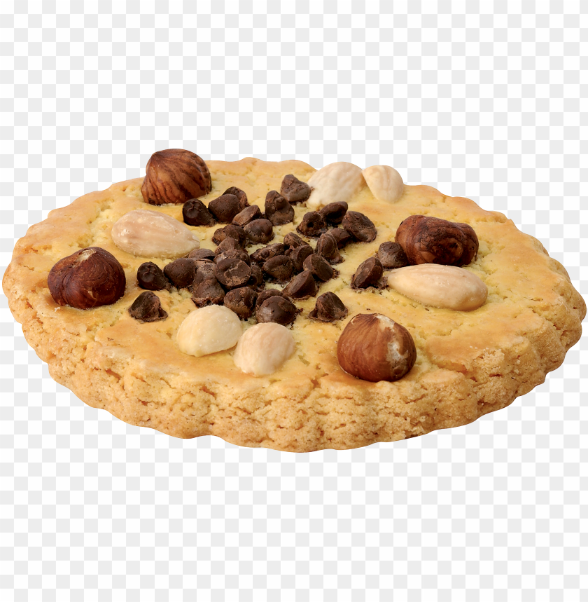 Free download | HD PNG butter cookie with hazelnut toppings - Image ID ...