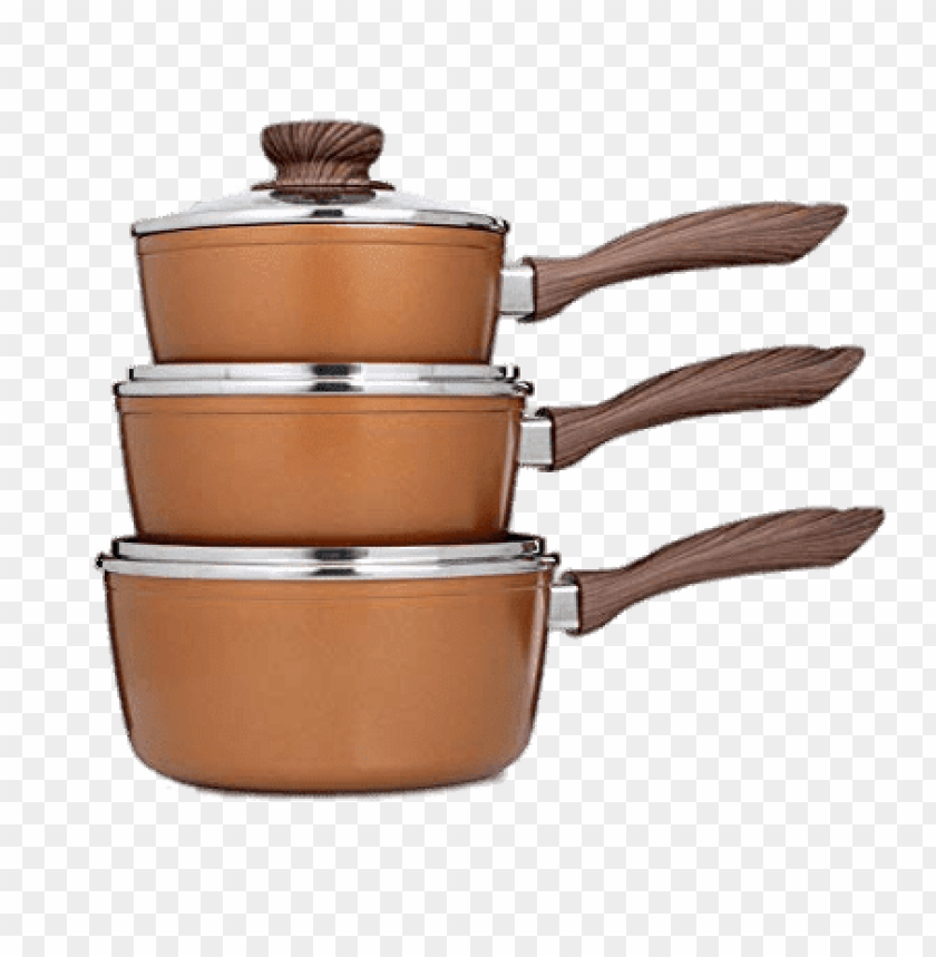 Free download | HD PNG copper saucepan set PNG transparent with Clear ...