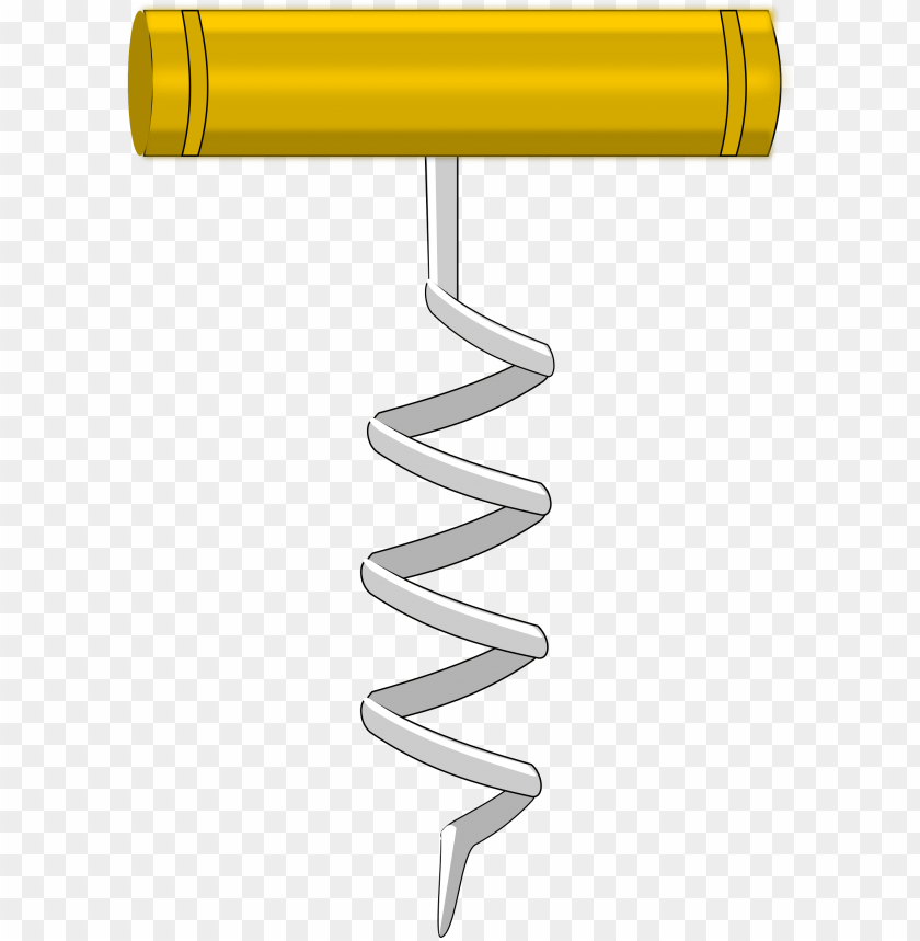 Free download | HD PNG gold handle corkscrew illustration clipart png photo - 24588 | TOPpng