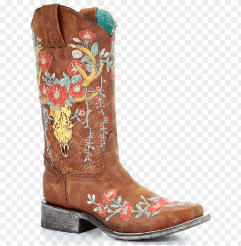 Free download | HD PNG corral boots ladies tan deer skull overlay ...