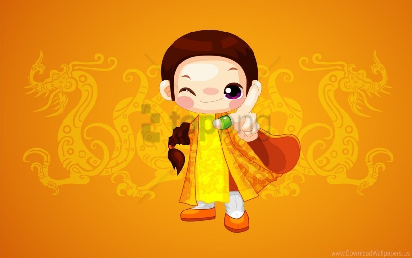 Free download | HD PNG costume dragon gesture wink wallpaper background ...