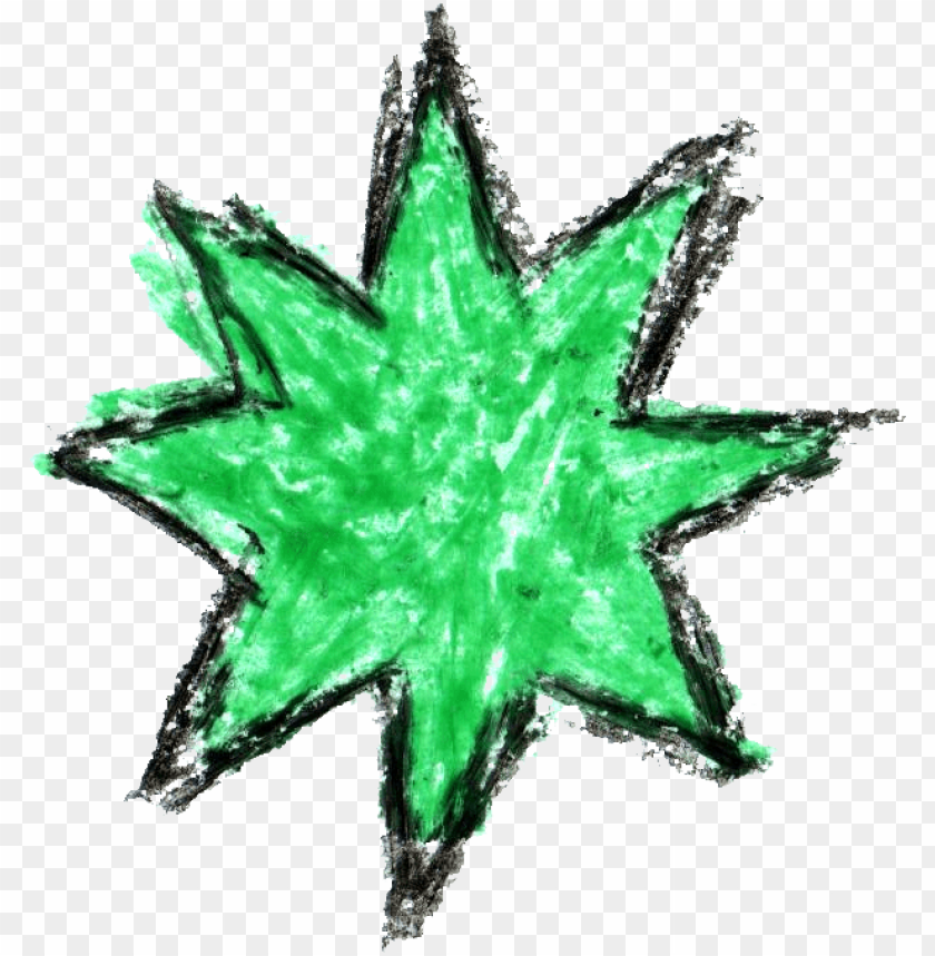 Free download | HD PNG green star with crayon drawing png PNG with ...