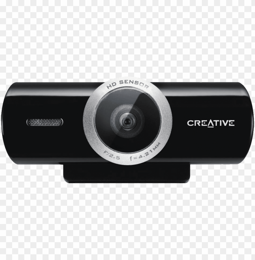 Free download | HD PNG creative lab webcam black with silver ring | TOPpng
