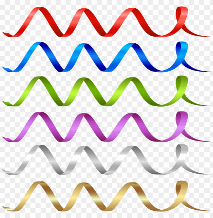 Free download | HD PNG curly ribbons set clipart png photo - 46252 | TOPpng