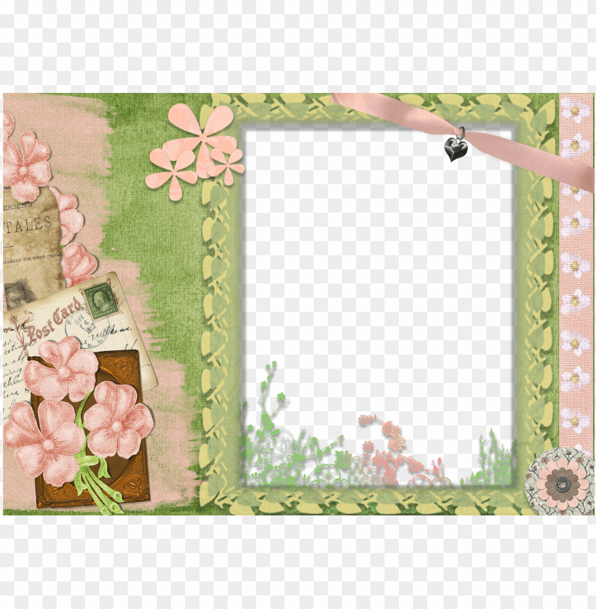 Free download | HD PNG cute pink and green transparent frame background ...