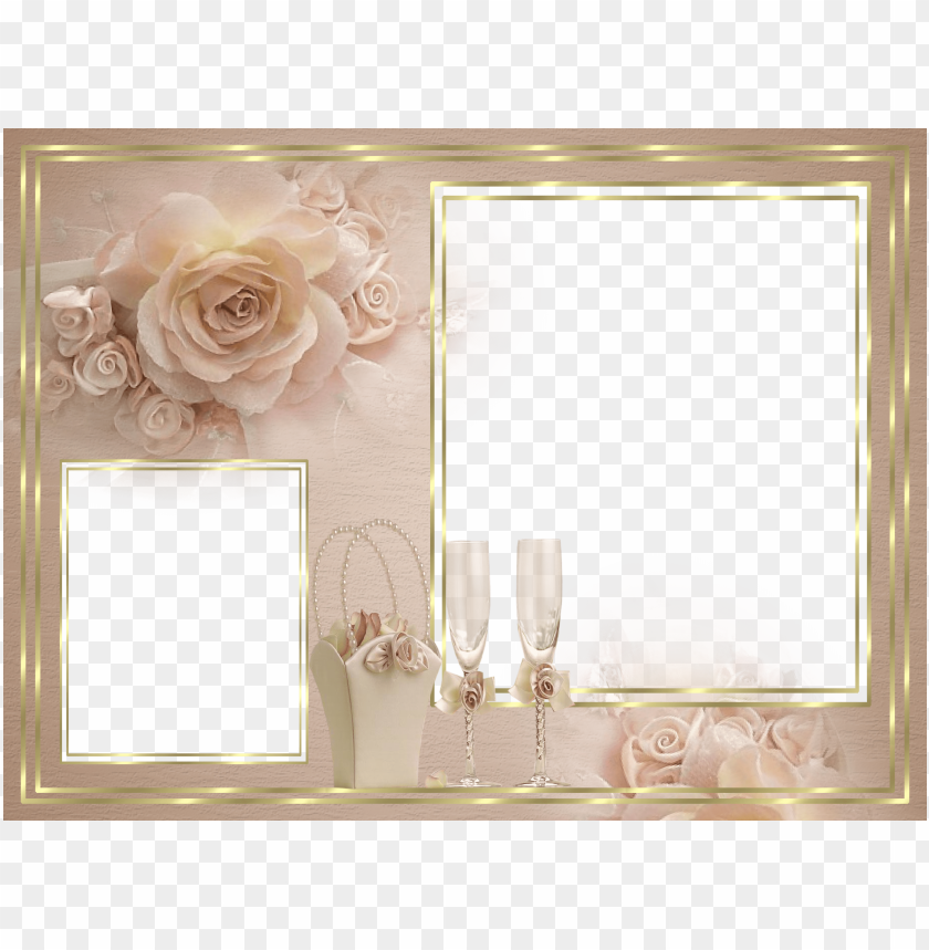 Free download | HD PNG cute wedding transparent photo frame background ...