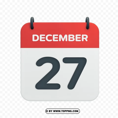 Free download | HD PNG december 27th date icon in vector transparent hd ...