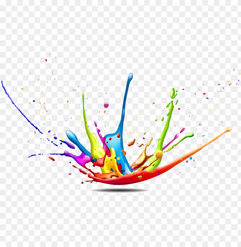 Free download | HD PNG decorative figure color cmyk paint splash model ...