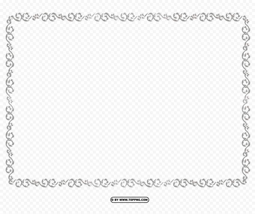 Free download | HD PNG decorative frame silver border png - Image ID ...