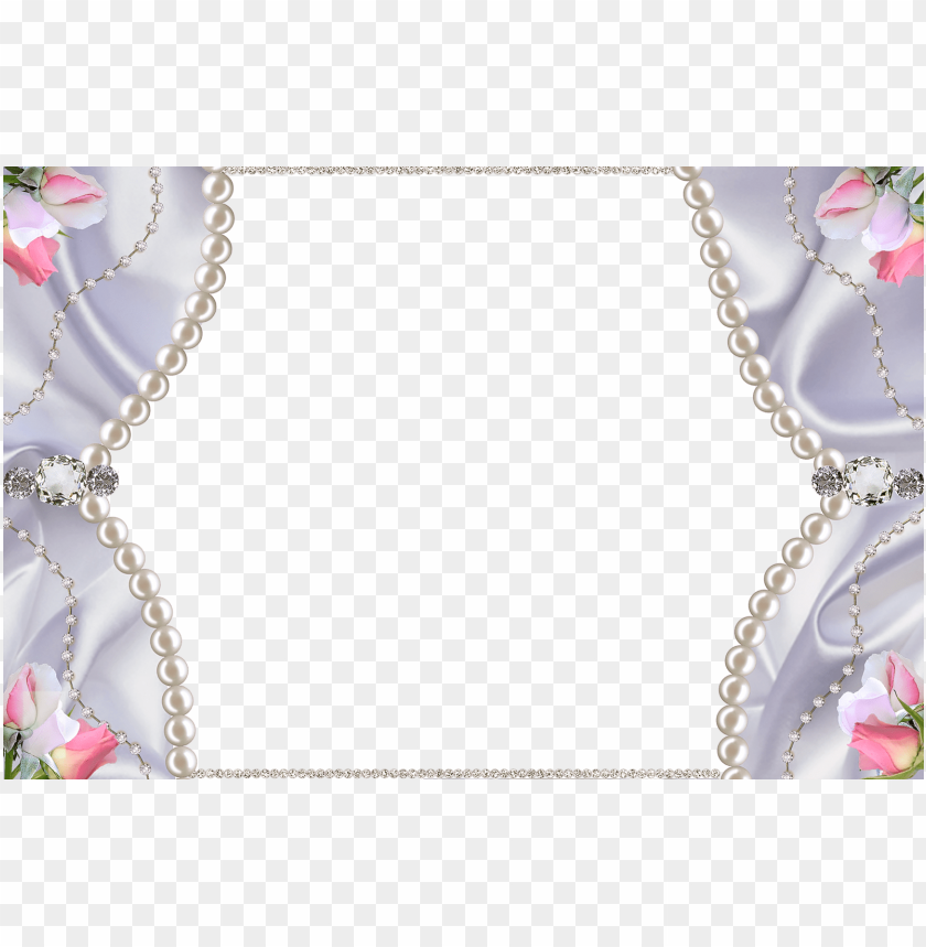 Free download | HD PNG delicateframe with pearls diamonds and roses ...