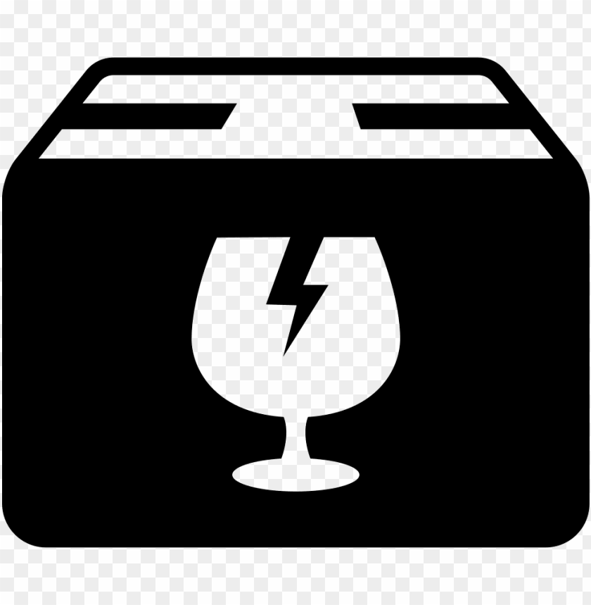 Free download | HD PNG delivery package box with fragile content symbol ...