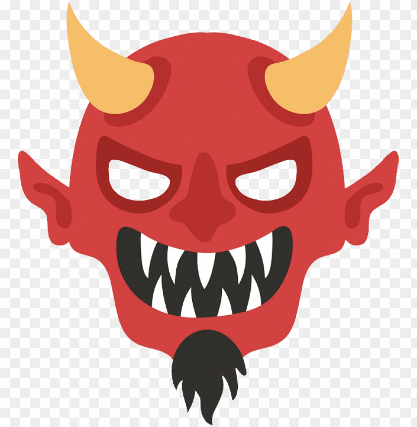 Free download | HD PNG demon face with sharp fangs png clipart png ...