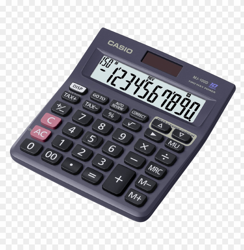 Free download | HD PNG classic black calculator with large buttons | TOPpng