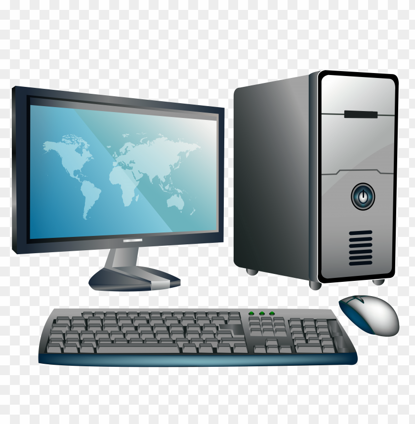Free download | HD PNG black desktop computer setup clipart png photo ...