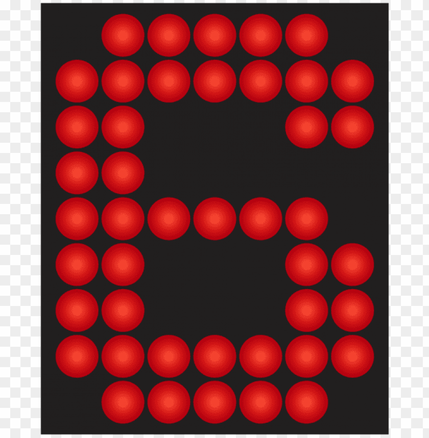 Free download | HD PNG digital number six red clipart png photo - 51414 ...