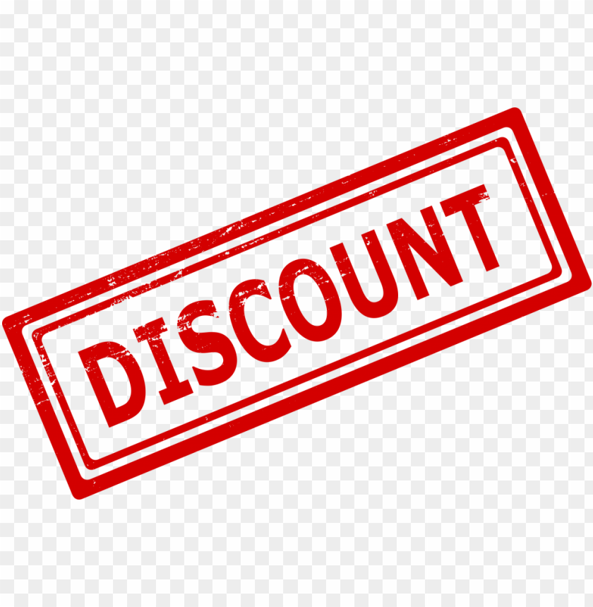 Free download | HD PNG red stamp with discount in a rectangular frame ...