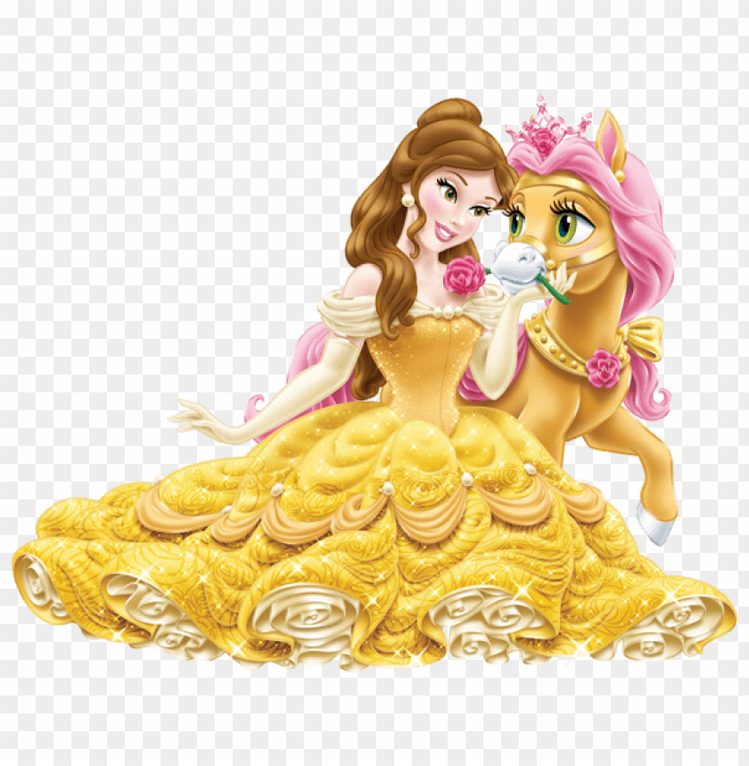 Free download | HD PNG disney princess belle with cute pony transparent ...