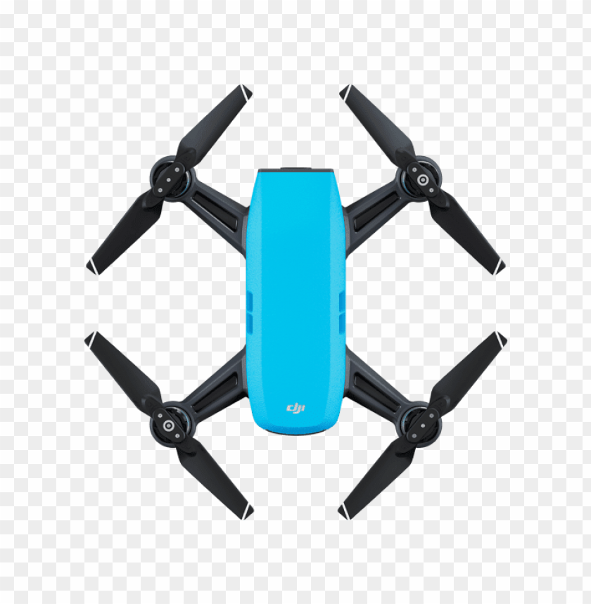 Free download | HD PNG dji spark blue drone top view | TOPpng