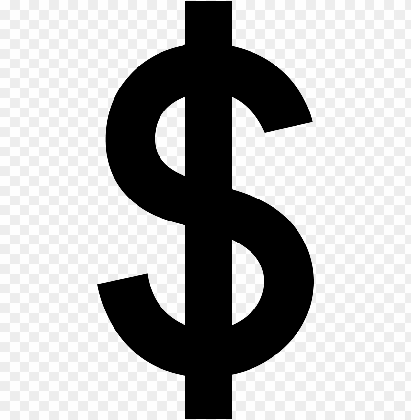 Free download | HD PNG large black dollar sign vector | TOPpng