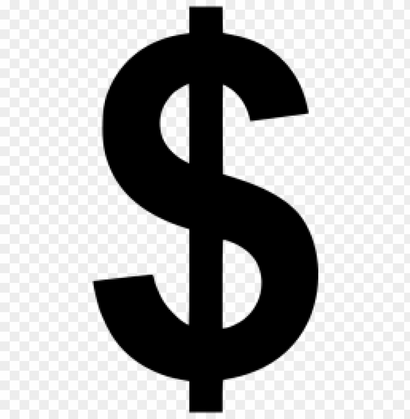 Free download | HD PNG heavy weighted dollar symbol | TOPpng