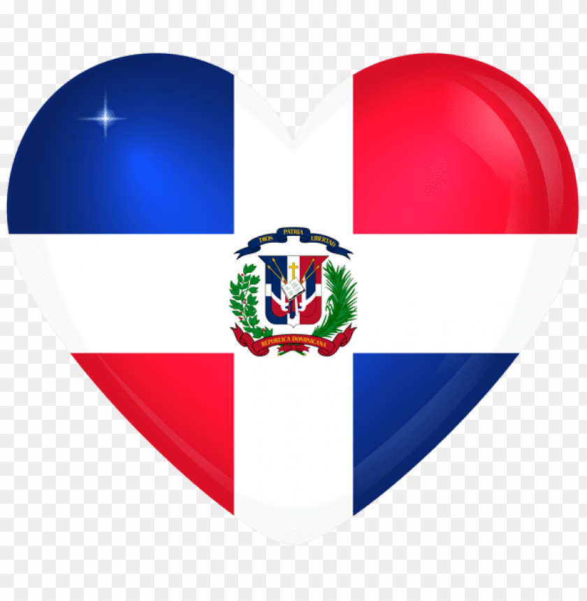 Free download | HD PNG dominican republic large heart flag clipart png ...