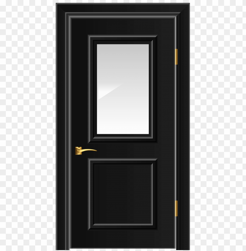 Free download | HD PNG black modern door vector clipart png photo ...
