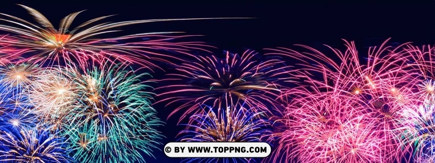 Free download | HD PNG download a spectacular panoramic fireworks ...