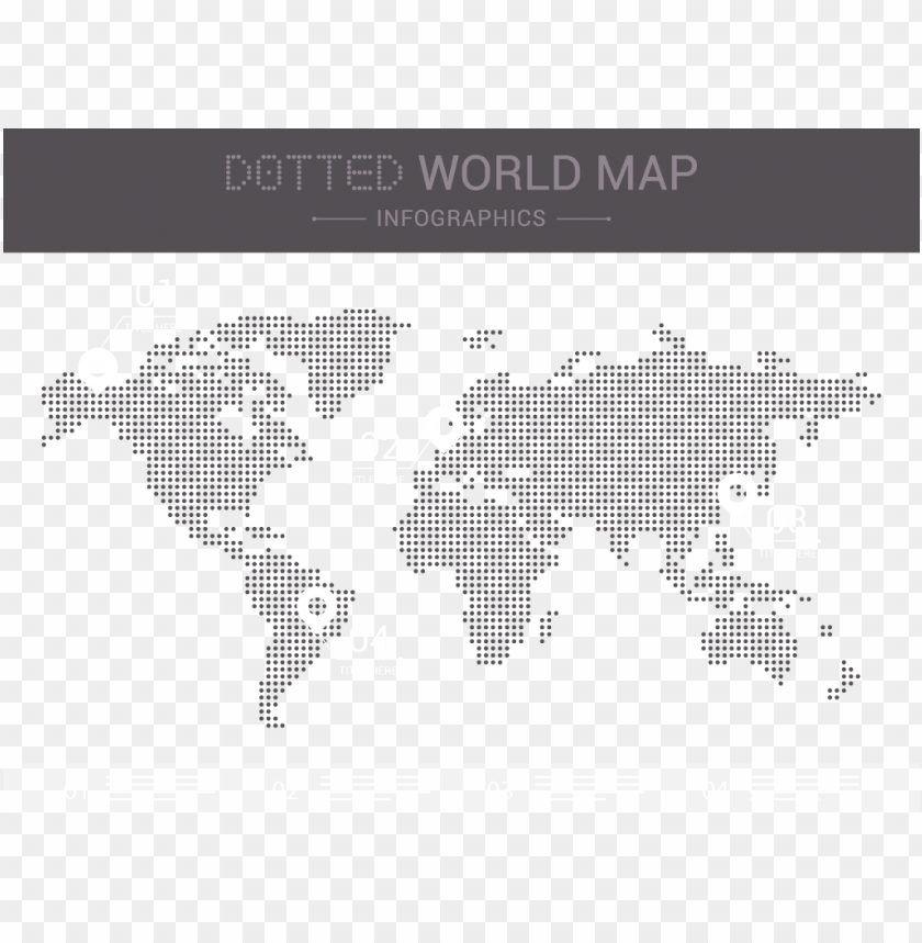 Free download | HD PNG download dotted world map vector dotted world ...
