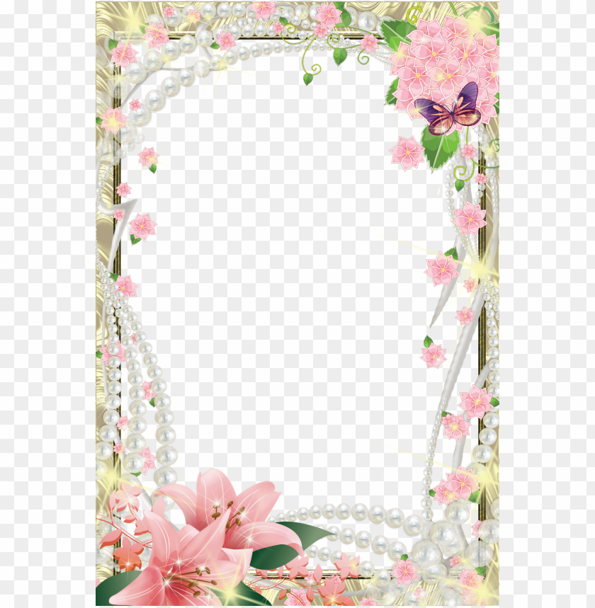 Free download | HD PNG download frames de flores png clipart flower ...