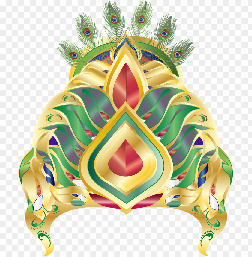 Free download | HD PNG download from pixabay transparent krishna crown ...