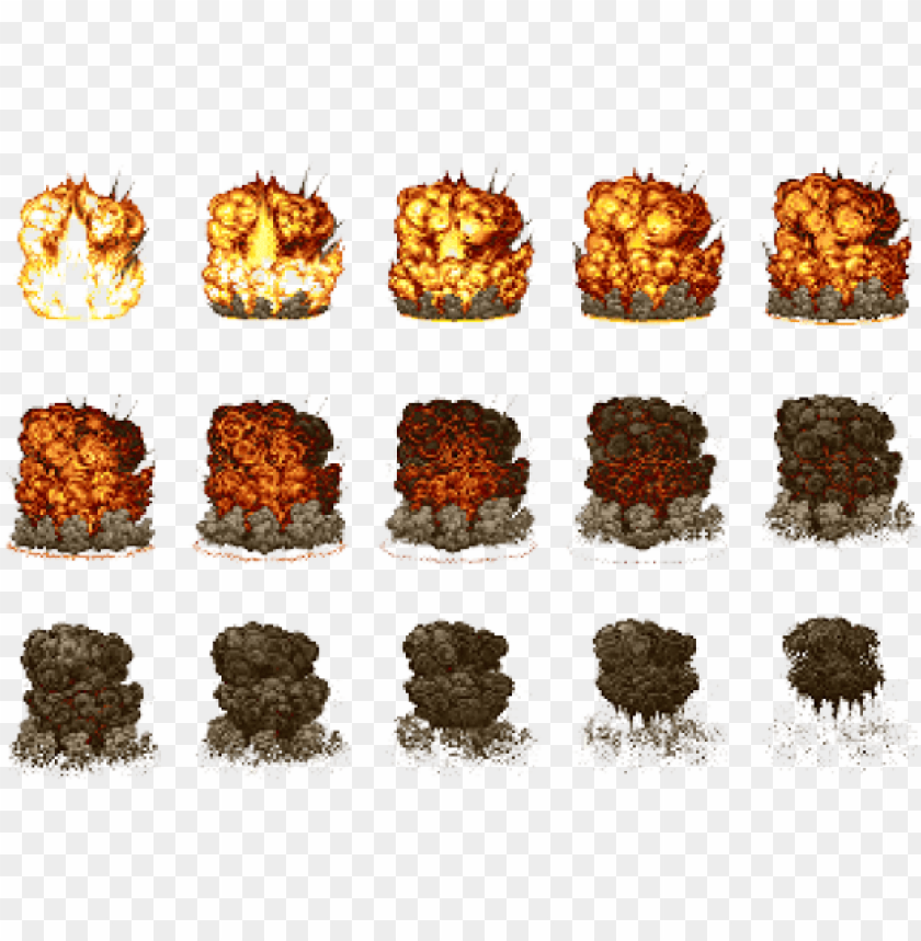 Free download | HD PNG drawn explosion sprite metal slug explosion ...