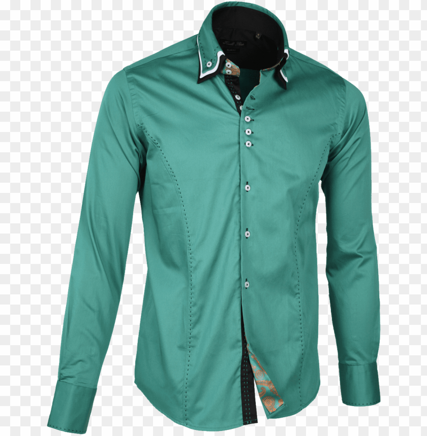 Free download | HD PNG dress shirt detachable collar green png - Free ...