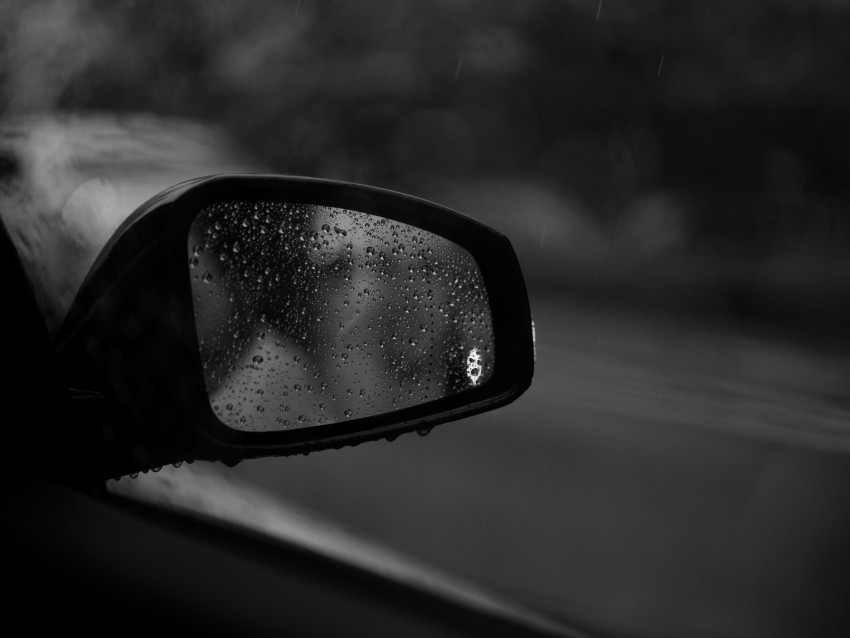Free download | HD PNG drops glass bw mirror car 4k wallpaper | TOPpng