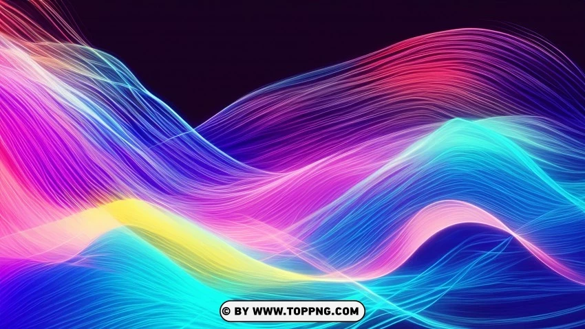 Free download | HD PNG dynamic abstract wave lines in motion 4k ...