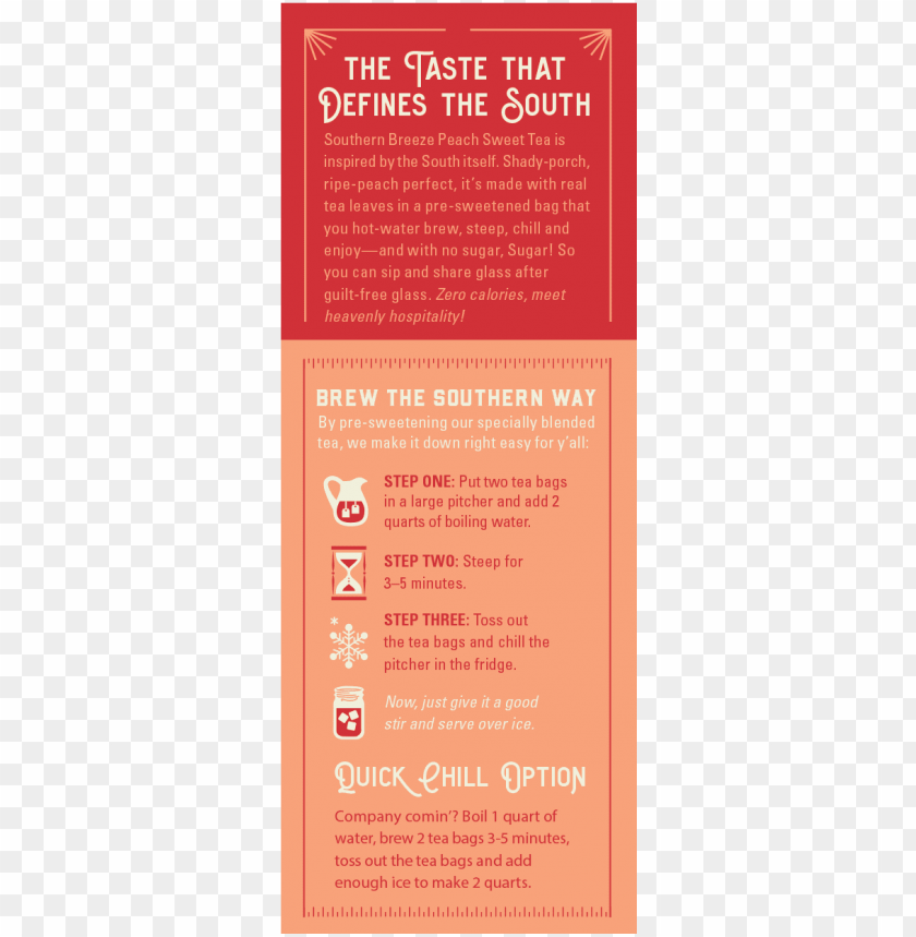 Free download | HD PNG each sweet tea brochure PNG transparent with ...