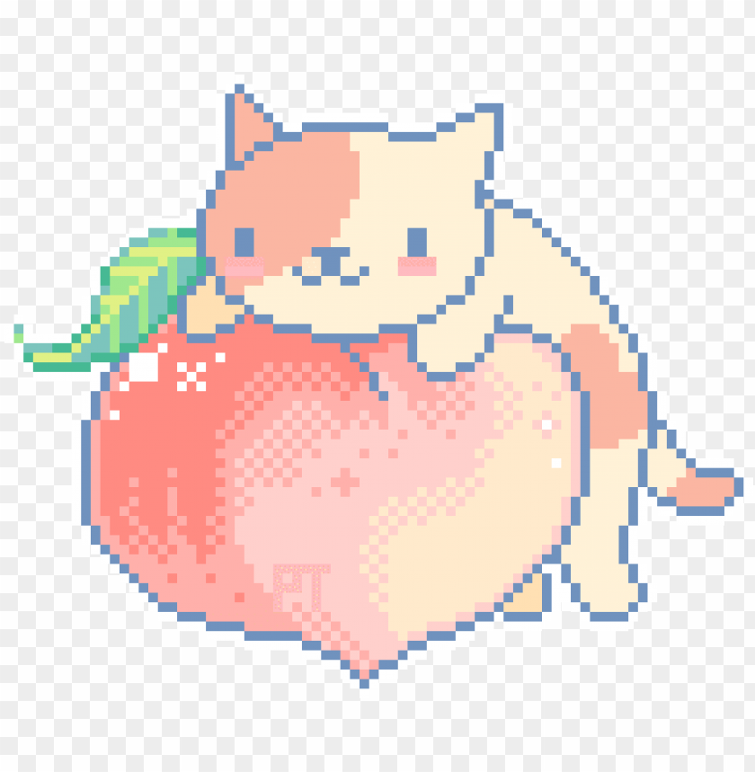 Free download | HD PNG eaches on a peach peach pixel art fruit PNG ...