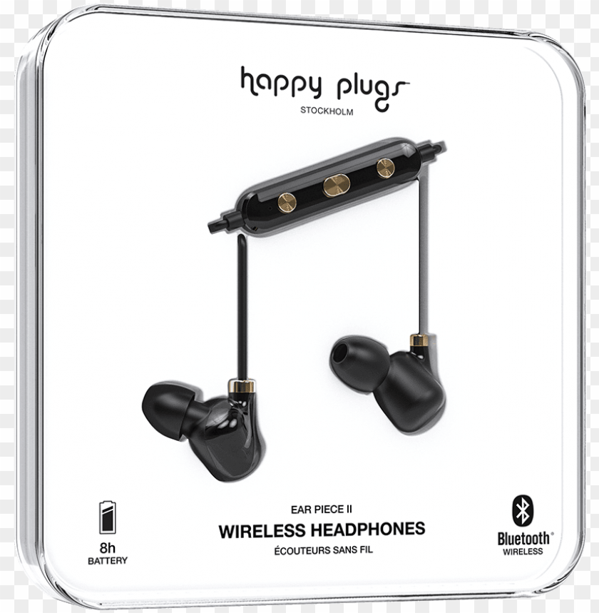 Free download | HD PNG ear piece ii wireless black gold happy plugs PNG ...