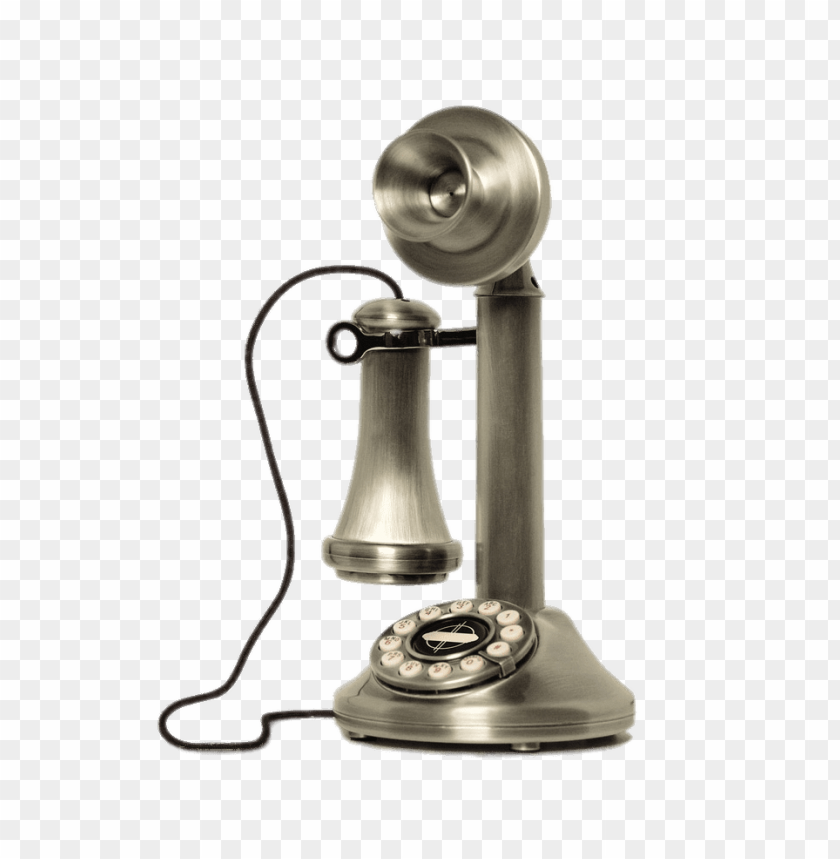 Free download | HD PNG early 20th century vintage phone in silver | TOPpng