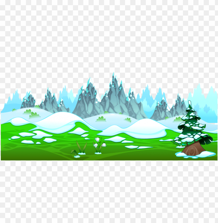 Free download | HD PNG PNG image of early spring with icy mountains ...