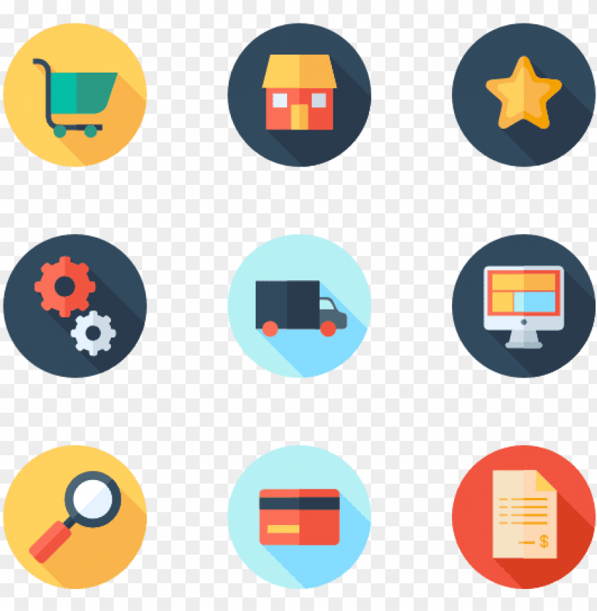 Free download | HD PNG ecommerce 50 icons flat color ico PNG ...
