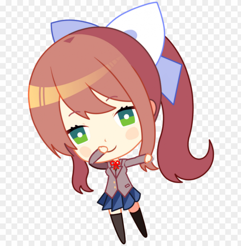 Free download | HD PNG edited mediachibi monika but it makes me cringe chibi PNG transparent ...