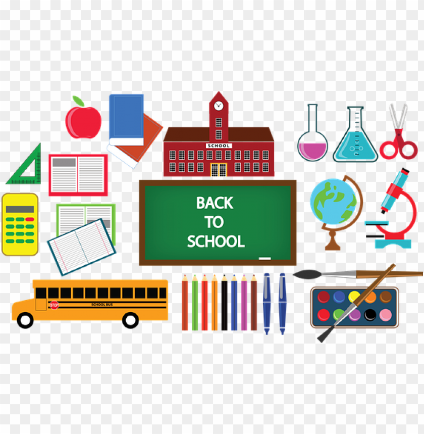 Free download | HD PNG education back to school school supplies p ...