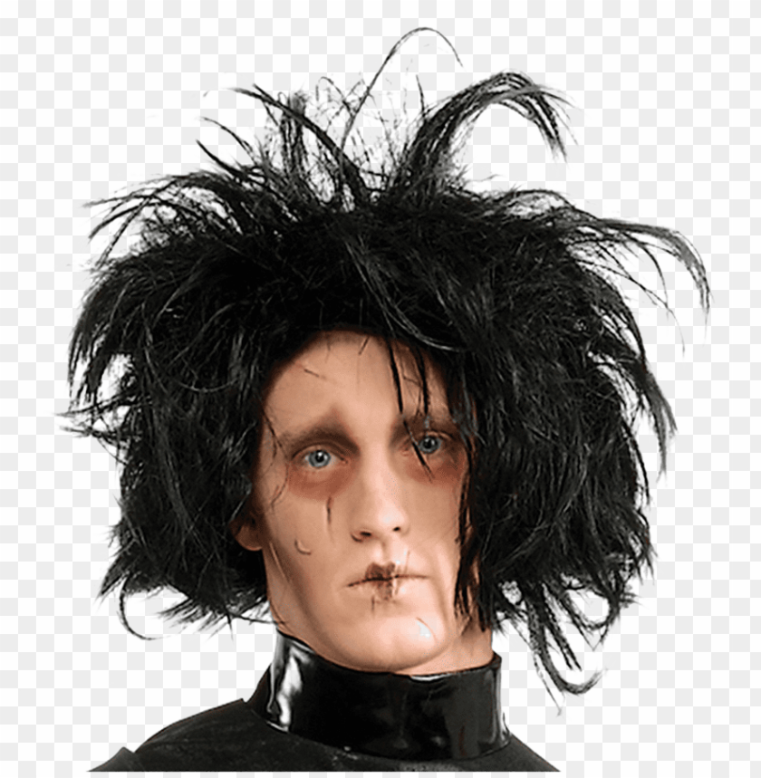 Free download | HD PNG edward scissorhands black wig edward ...