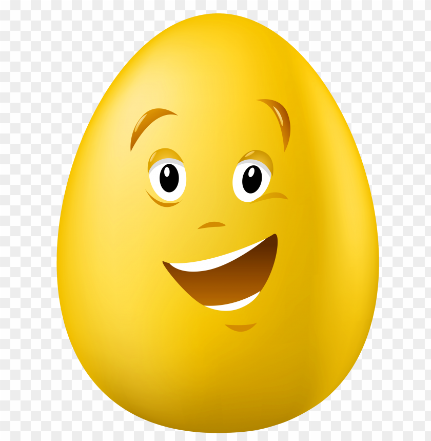 Free download | HD PNG yellow egg emoji with a smile - Image ID 484492 ...
